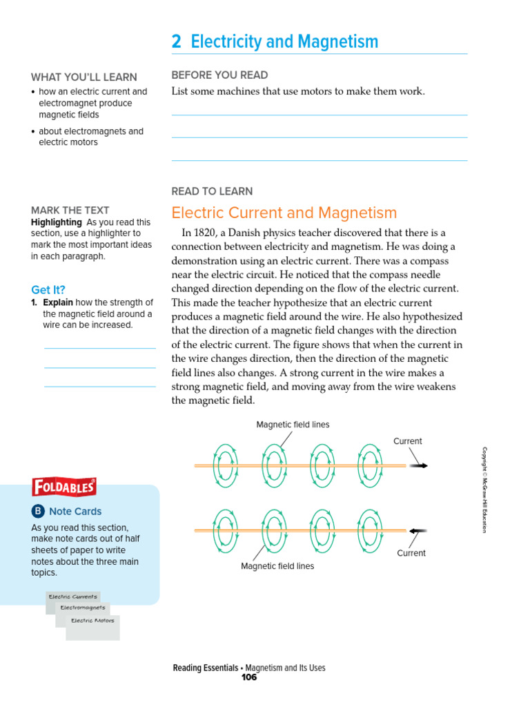 Reading Essentials 02 Electricity and Magnetism | Download Free PDF ...