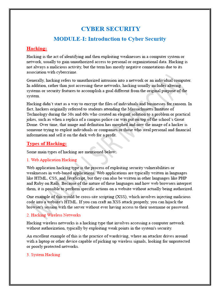 Cyber Security Handbook | PDF | Security | Computer Security