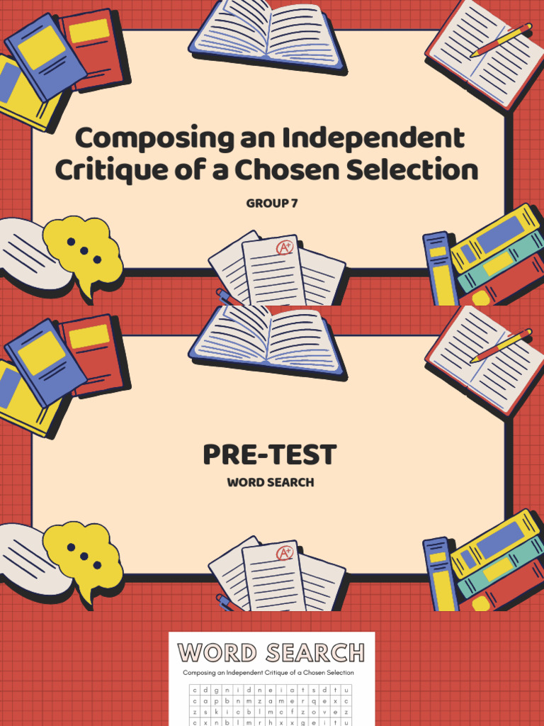 Composing An Independent Critique of A Chosen Selection G7 1 | PDF ...