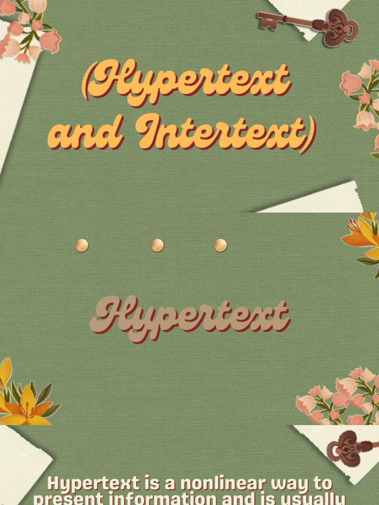 howaw | PDF | Hypertext | Intertextuality