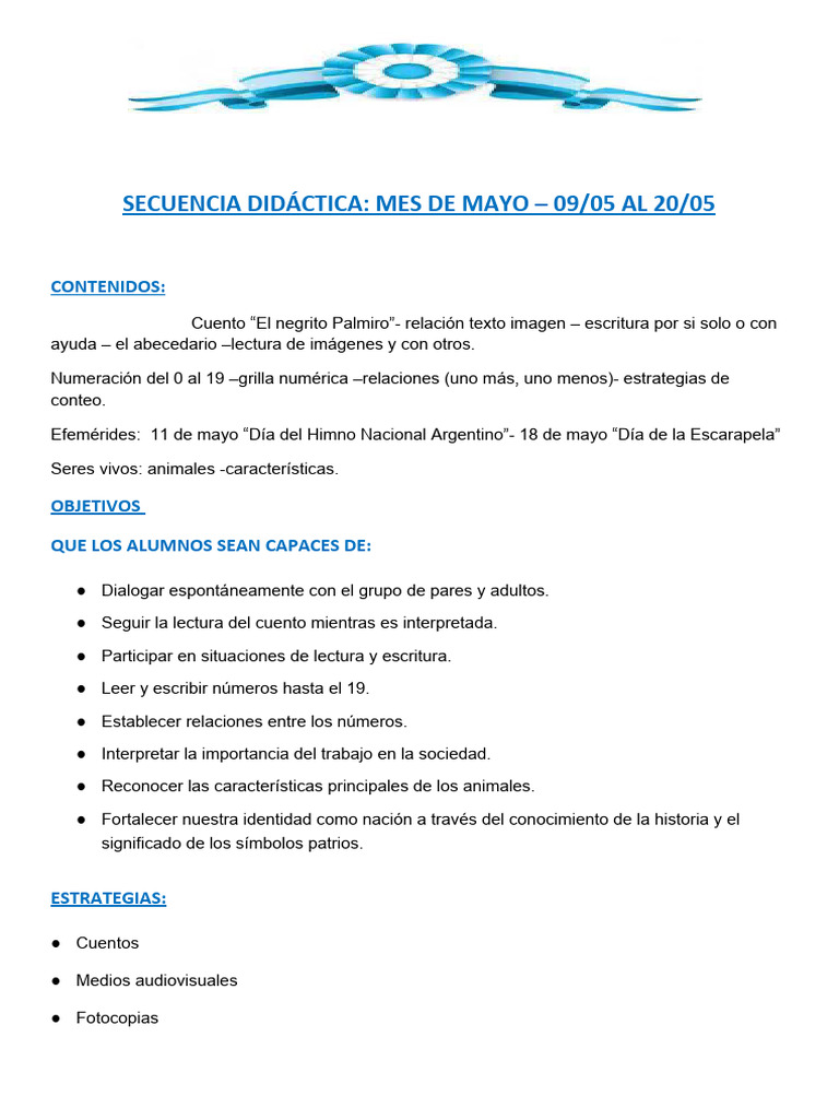 SECUENCIA MAYO 2022 | PDF