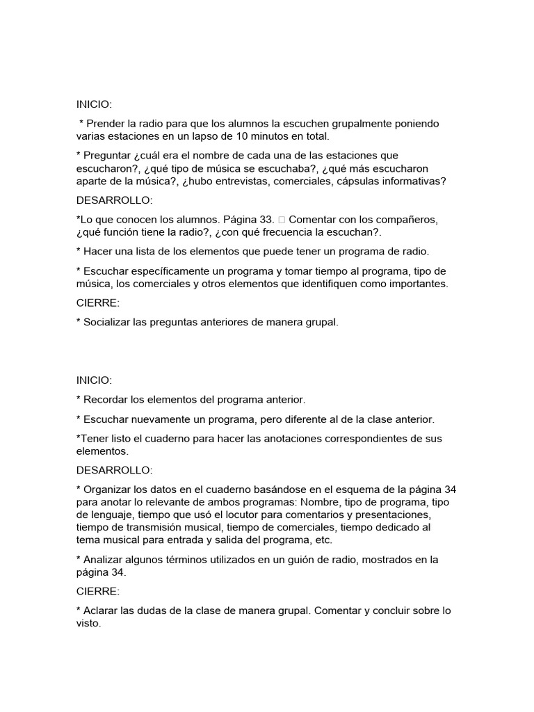 Taller Escolar de Radio | PDF | Radiodifusión