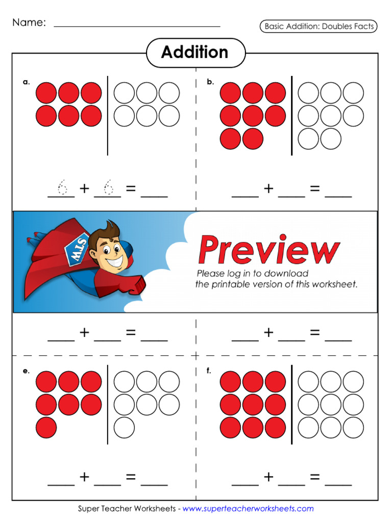Addition Counters Doubles Facts | PDF | Teaching Methods & Materials