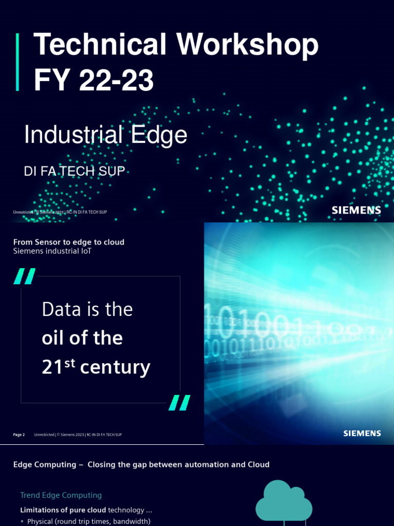 Industrial Edge | PDF | Cloud Computing | Internet Of Things