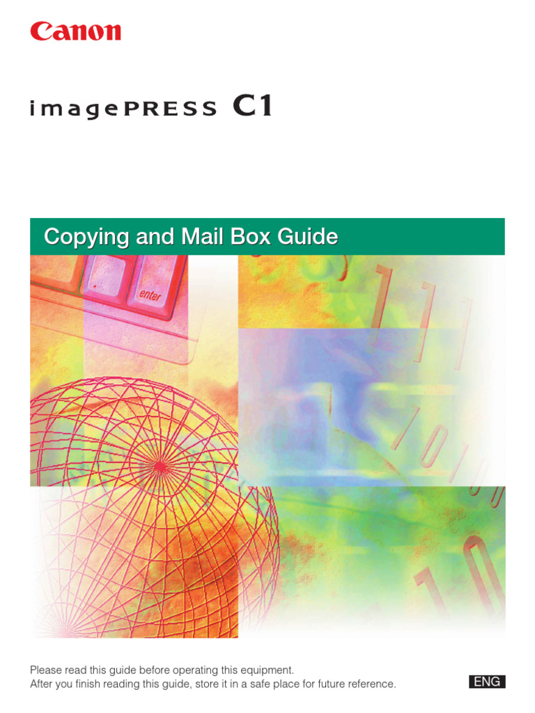 iPC1 Copying and Mailbox Guide | PDF | Printer (Computing) | Computing