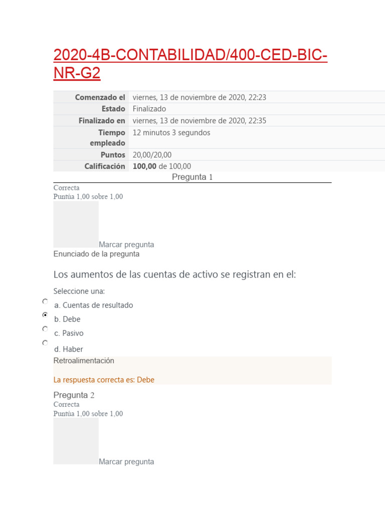 Examen Contabilidad | PDF | Contabilidad | Economias