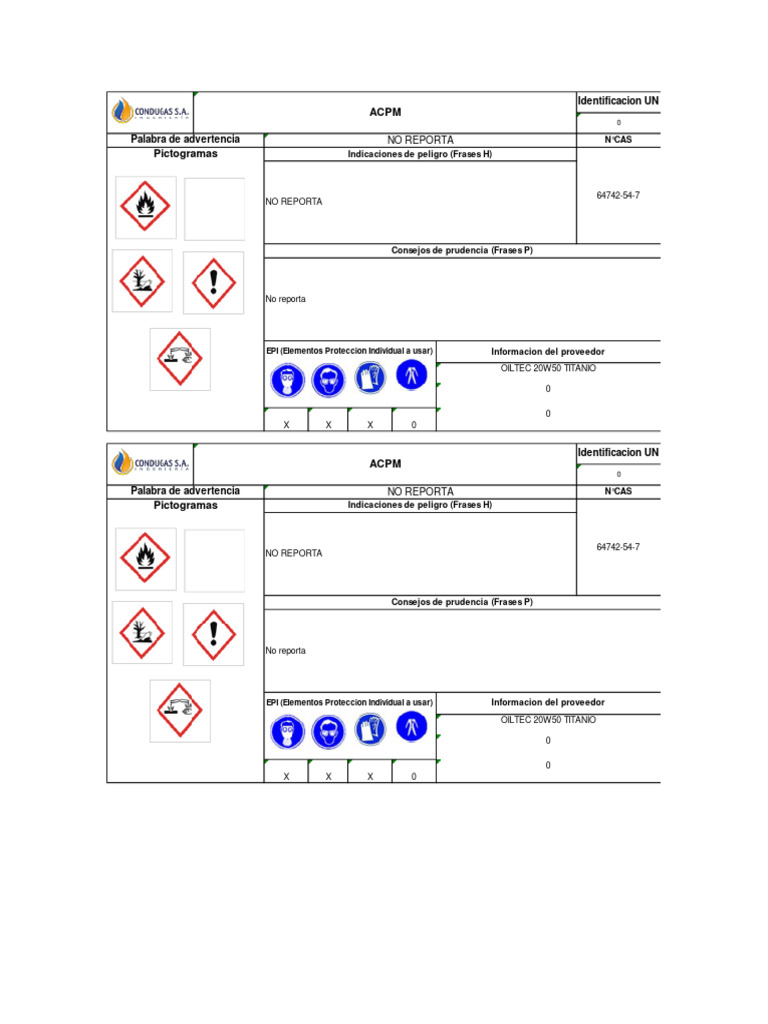 Etiquetas Sustancias Quimicas | PDF