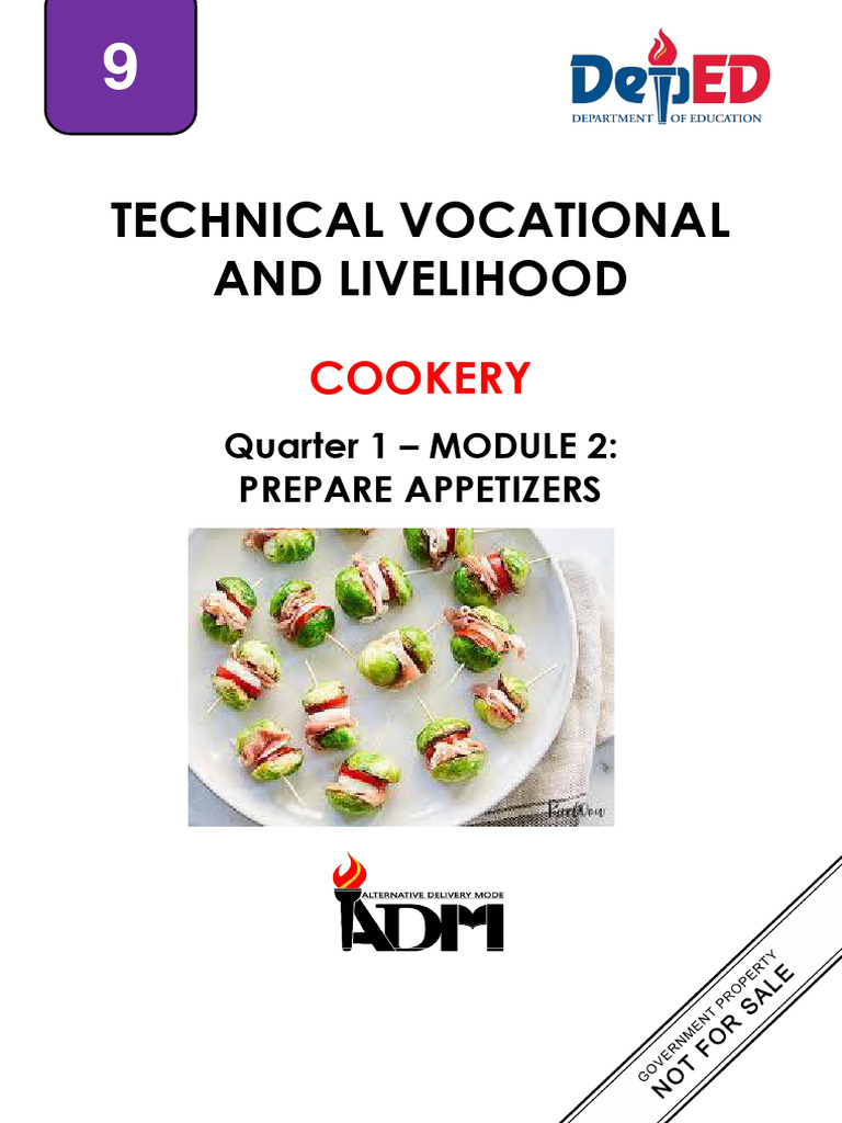 Cookery 9 Module 02 | PDF | Hors D'oeuvre | Pickling