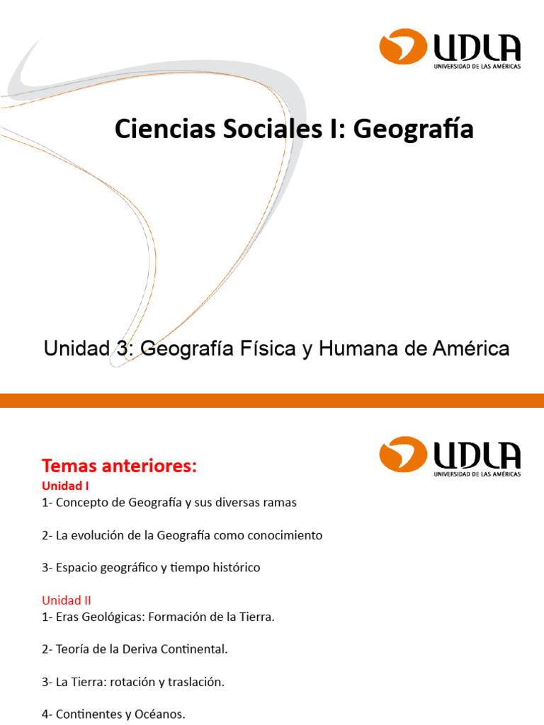 Unidad 3 Geografia Fisica y Humana de America I | PDF | Herida | Clima