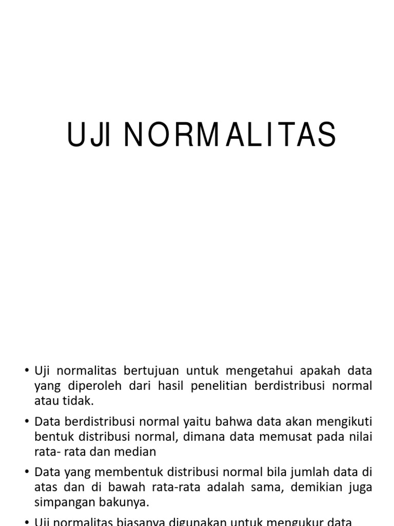 Materi 3 Uji Normalitas Dan Heterogenitas | PDF
