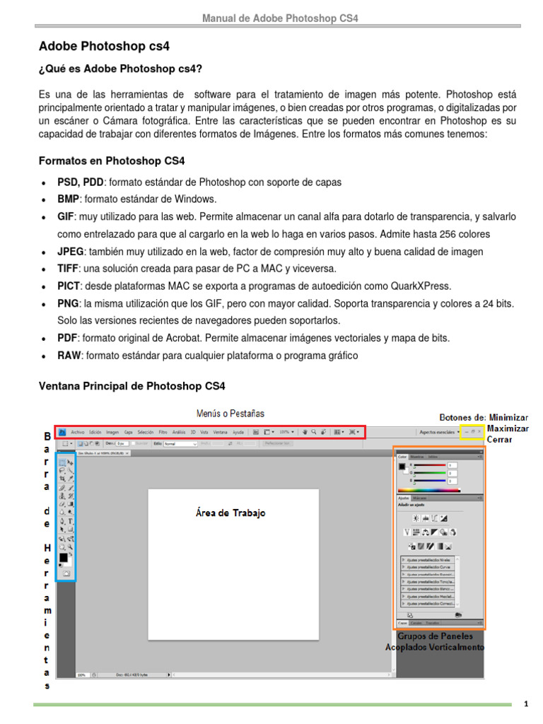 Manual de Adobe Photoshop Cs4 | PDF | Adobe Photoshop | Procesamiento de imágenes
