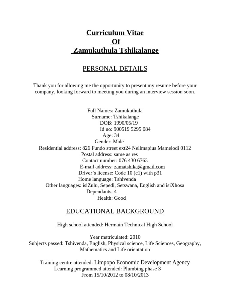 Curriculum Vitae Z@M Secu | PDF | Linguistics