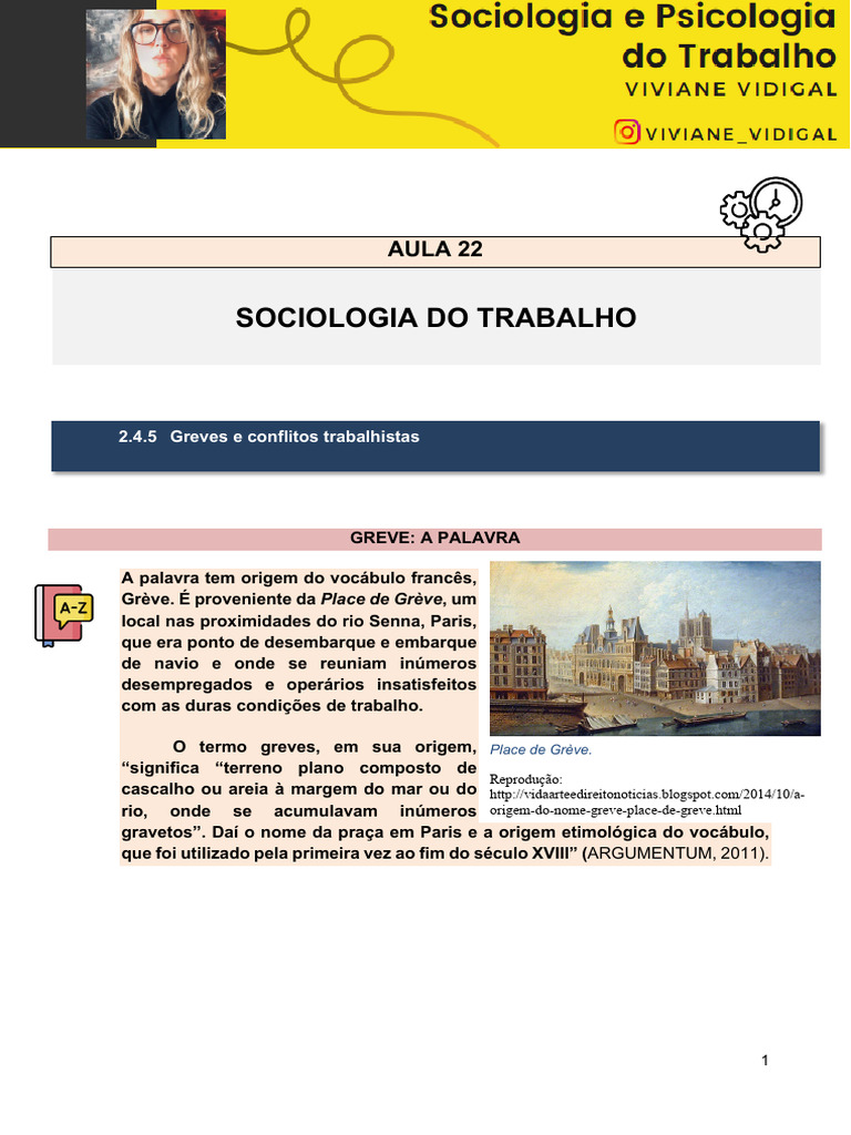 Aula 22 Socio OK | PDF | Greve | Sindicato