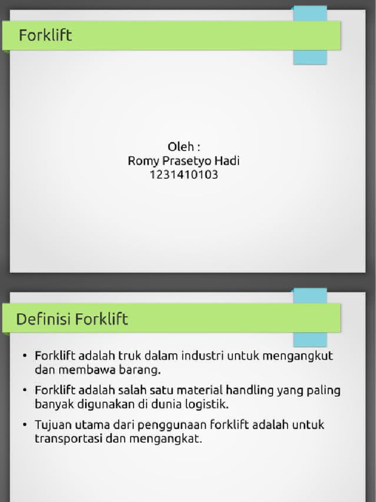 Materi Forklift Pdf