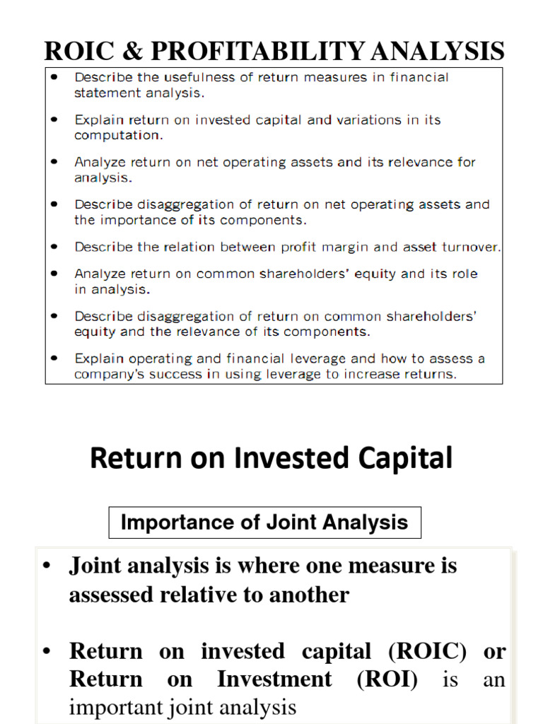 Chapter 5 - Profitability Analysis | PDF | Equity (Finance) | Revenue
