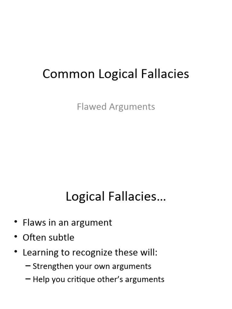 Fallacies | PDF | Fallacy | Argument