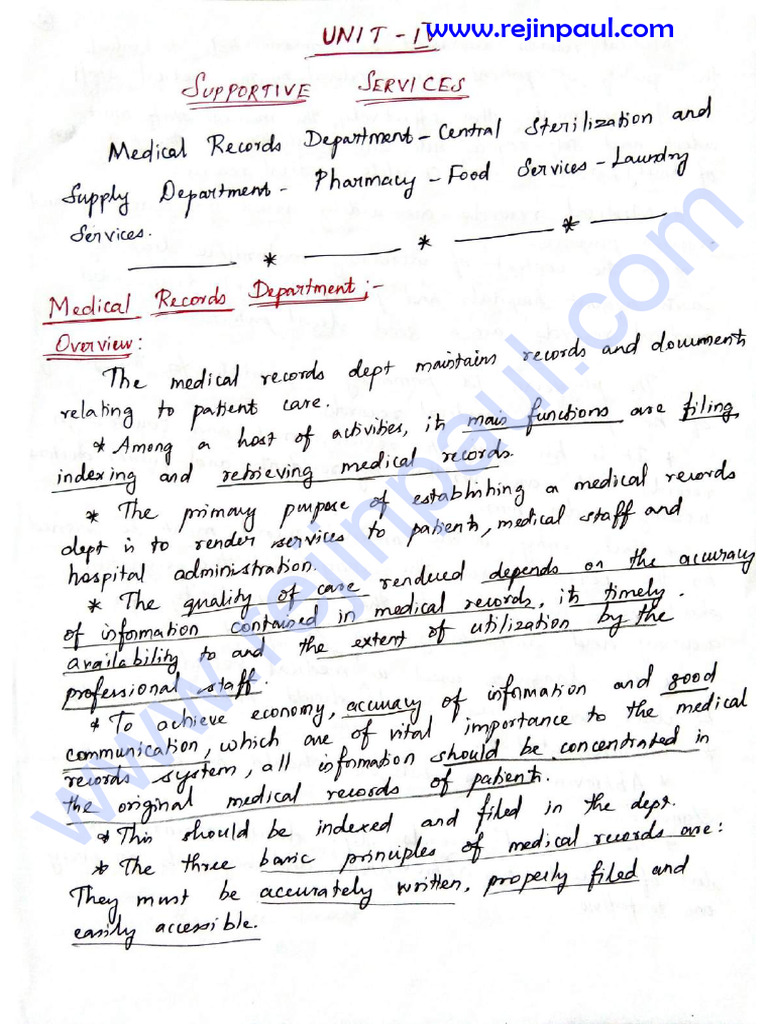 Hospital Management Notes 153 223 | PDF