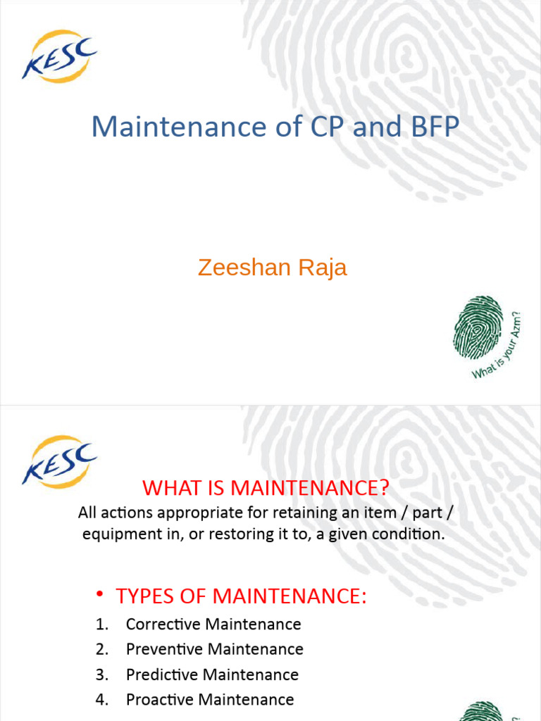CP and BFP Overhauling | PDF | Pump | Mechanical Engineering