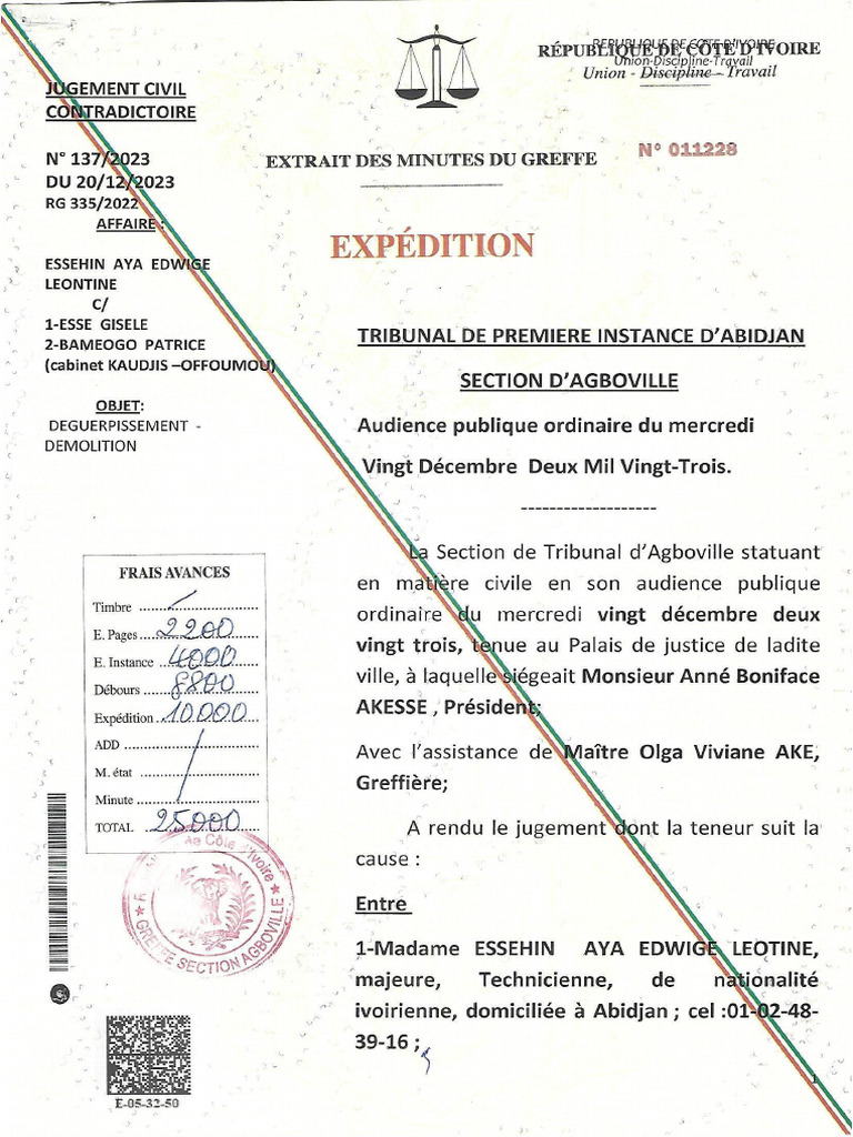 Decision de Justice | PDF