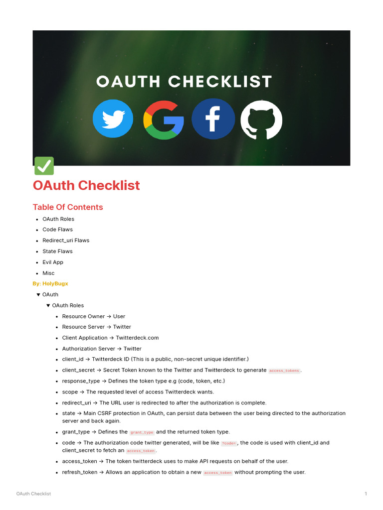 OAuth | PDF | Internet | World Wide Web