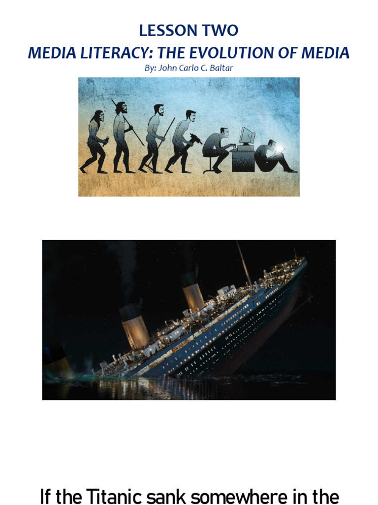 LESSON TWO Evolution of Media | PDF | Mass Media | Social Media