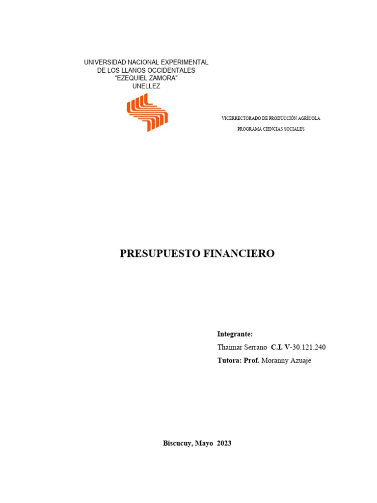 Presupuesto | PDF | Presupuesto | Business