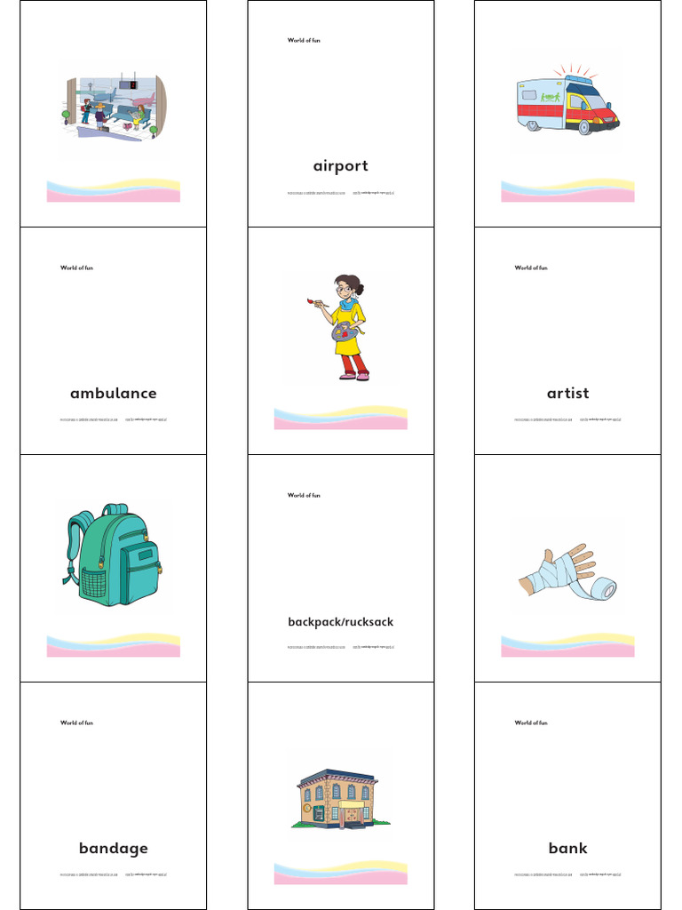 Flashcards - A2 Flyers - Part1 | PDF