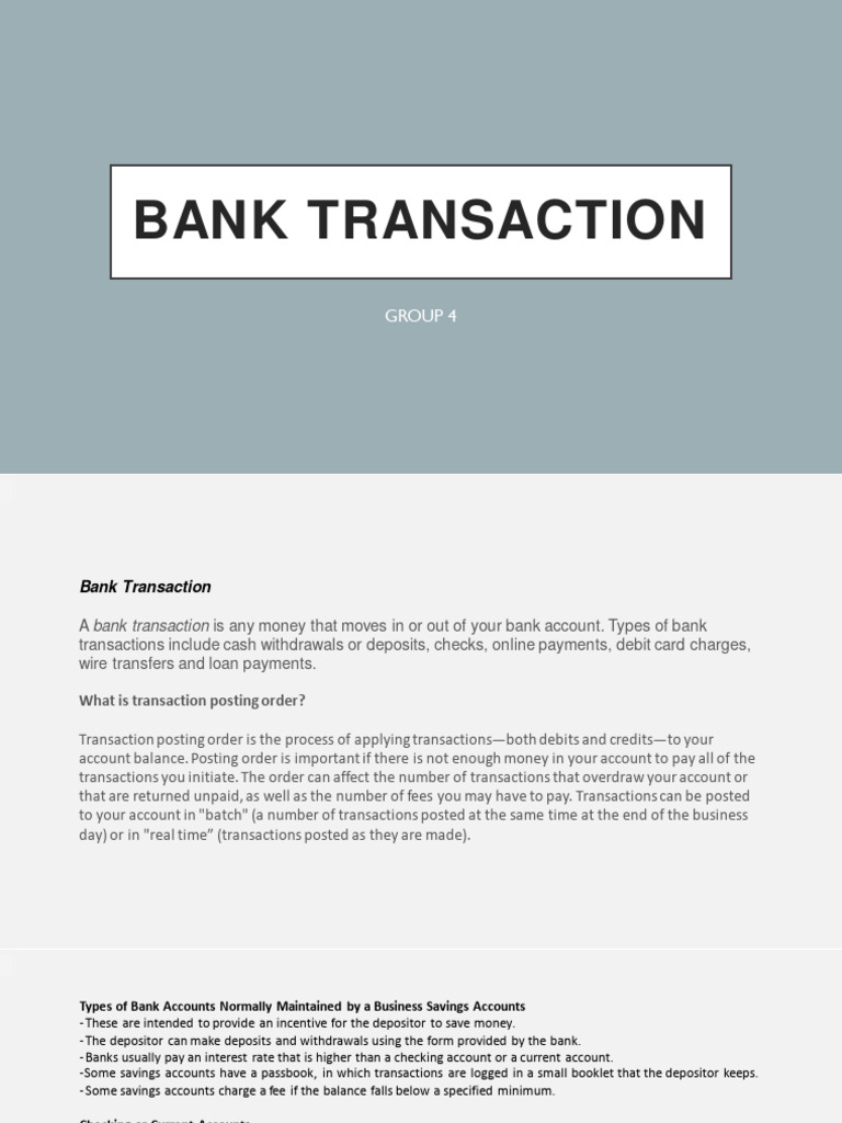 BANK-TRANSACTION | PDF | Cheque | Transaction Account