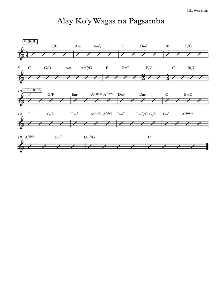 Alay Ko'y Wagas Na Pagsamba | PDF