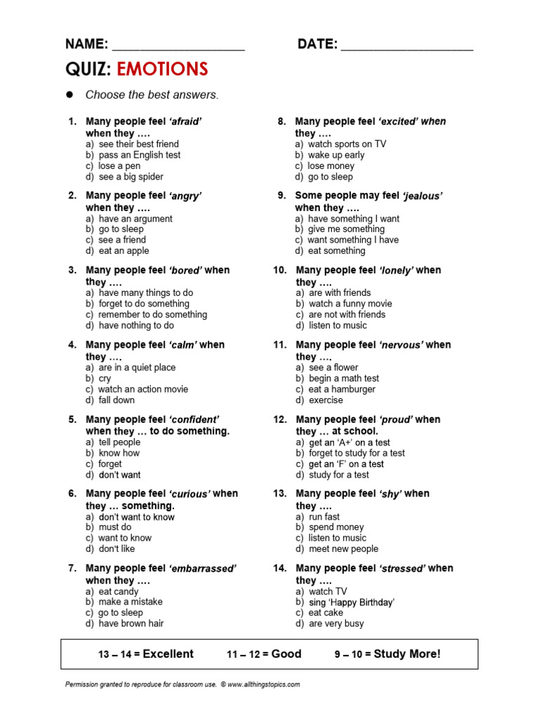 quiz-emotions-ST | PDF