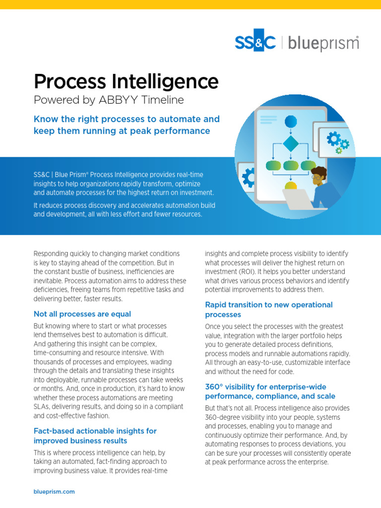 PW 0192 SSNC BP Process Intelligence Datasheet | Download Free PDF | Automation | Simulation