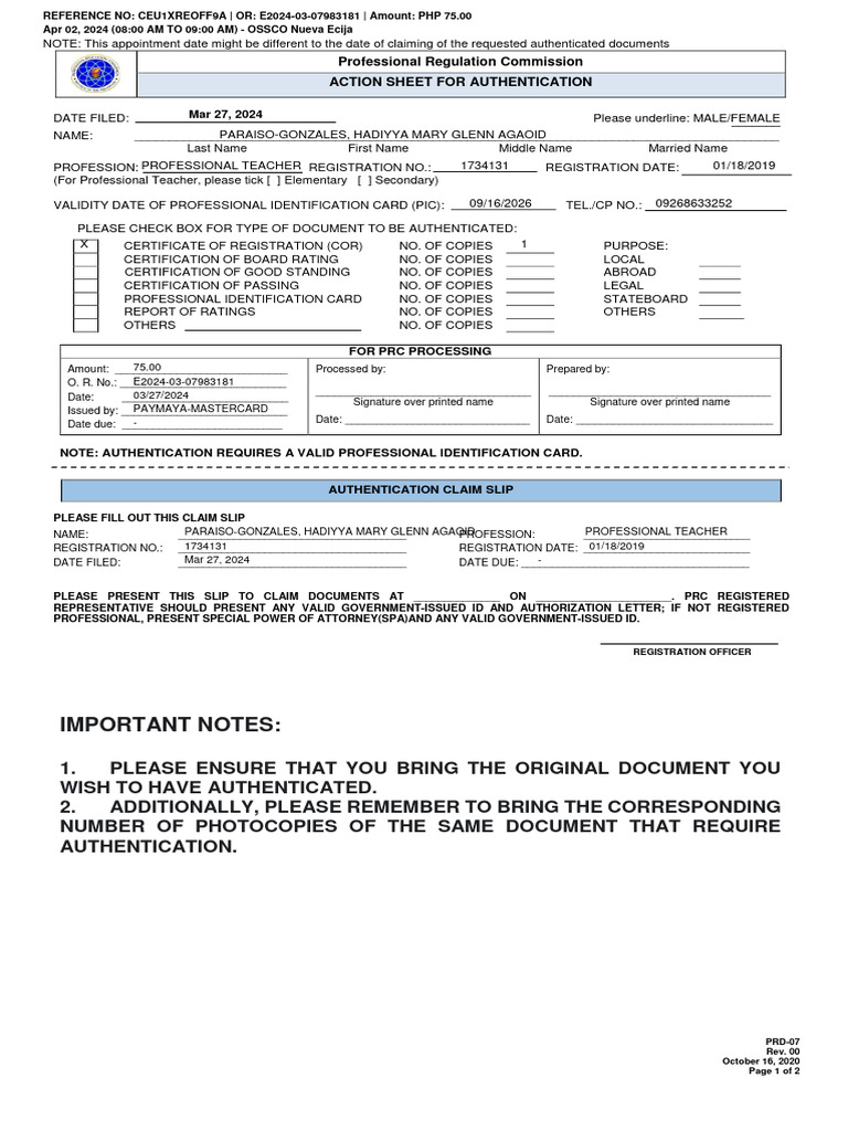 doc (1) | PDF | Identity Document | Authentication