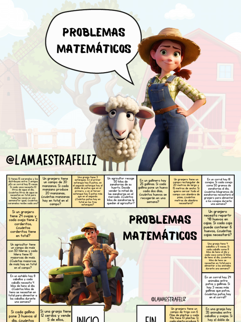 Tableros Problemas Matemáticos de La Granja | PDF | Granjas | Maíz