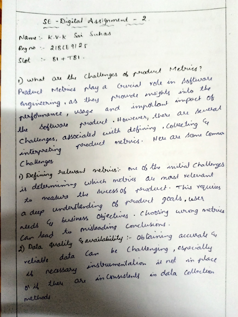 SE Assignment 2 (21BCE9125) | PDF