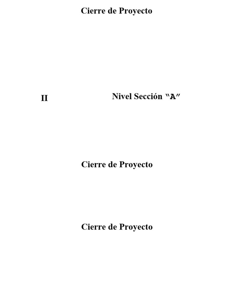Cierre Pyoy | PDF