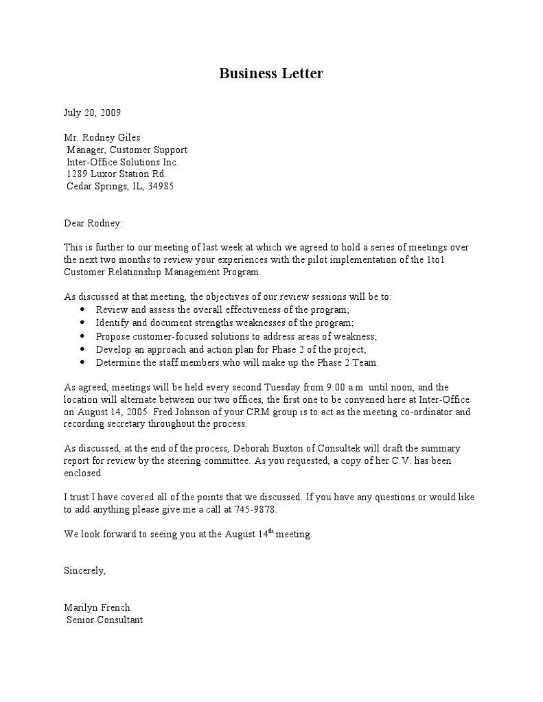 Business Letter | PDF | Customer Relationship Management | Marketing