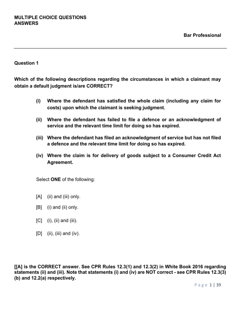 Responding To Claim and Default Judgment | PDF | Default Judgment ...