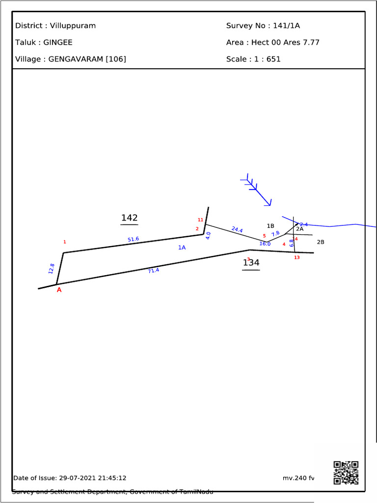 141 1A - Map::GENGAVARAM::GINGEE | PDF