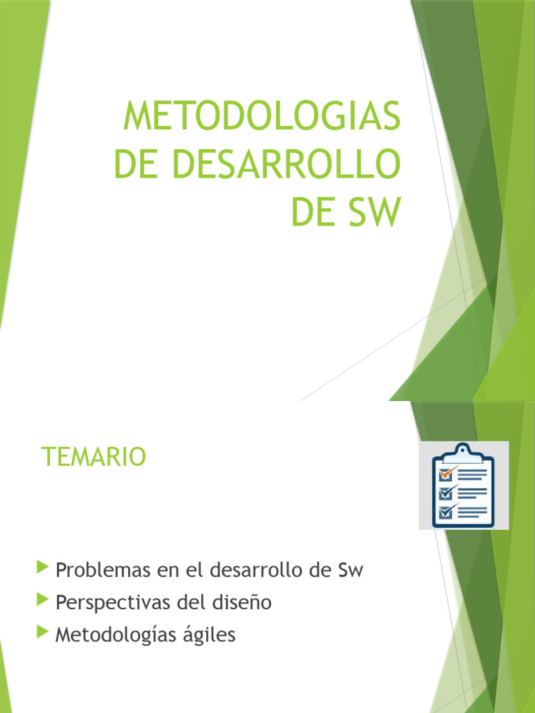 Metodologías de Desarrollo | PDF | Scrum (desarrollo de software) | Lenguaje de modelado unificado