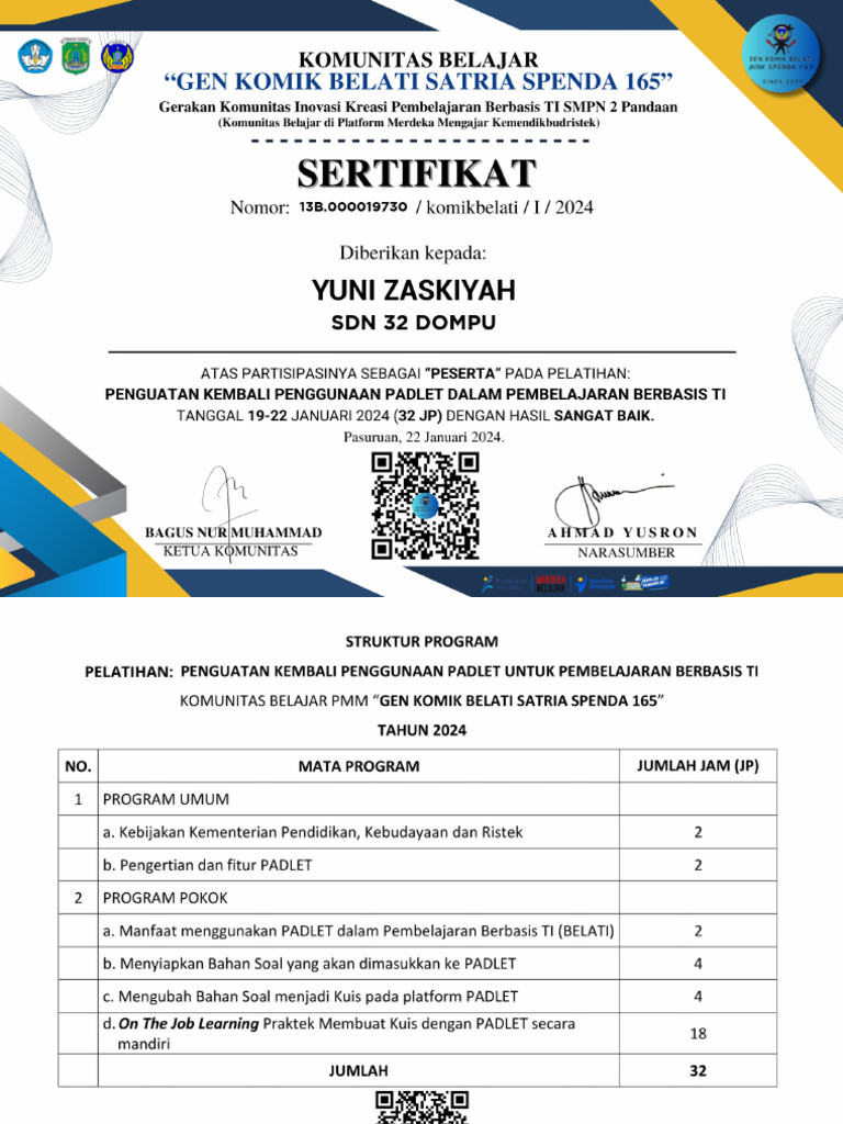 contoh certificate | PDF