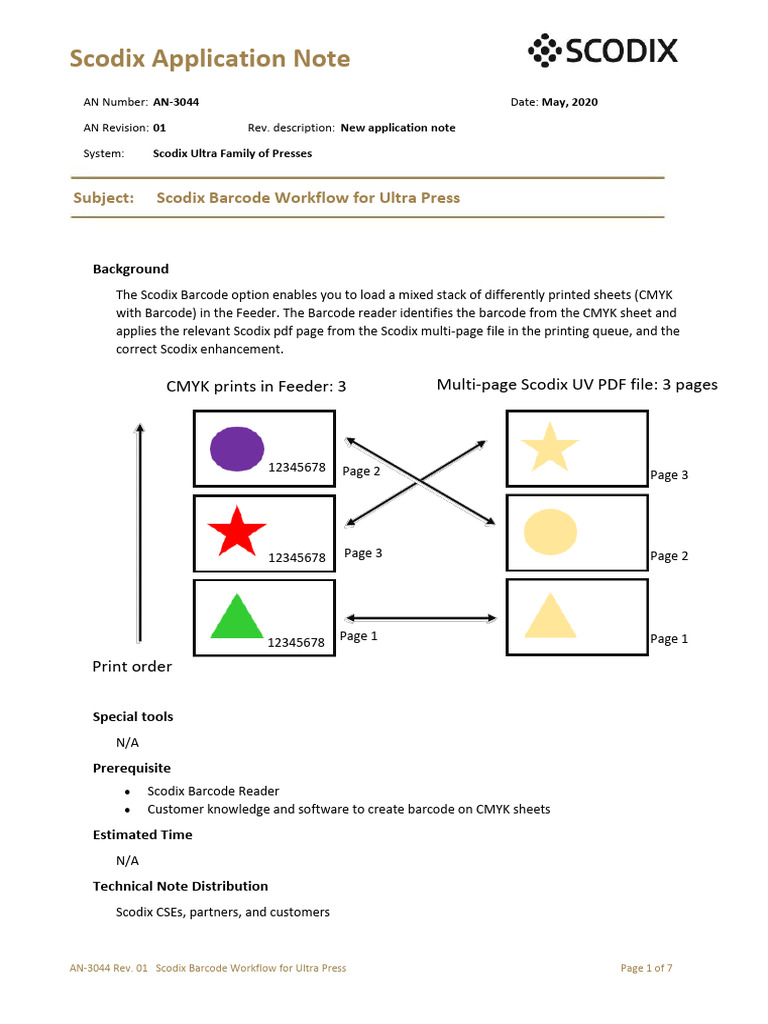 SCODIX Barcode Manual ULTRA 6000 | PDF | Barcode | Comma Separated Values