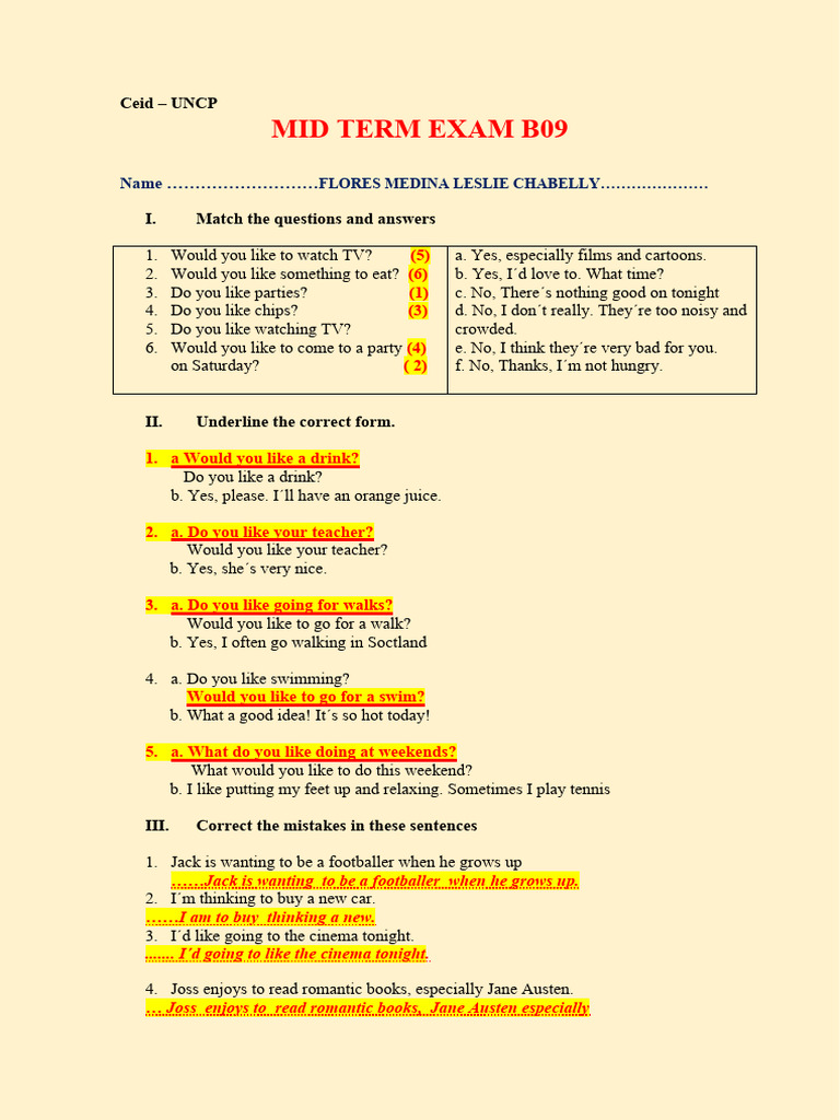 UNCP Midterm Exam Practice Questions | PDF