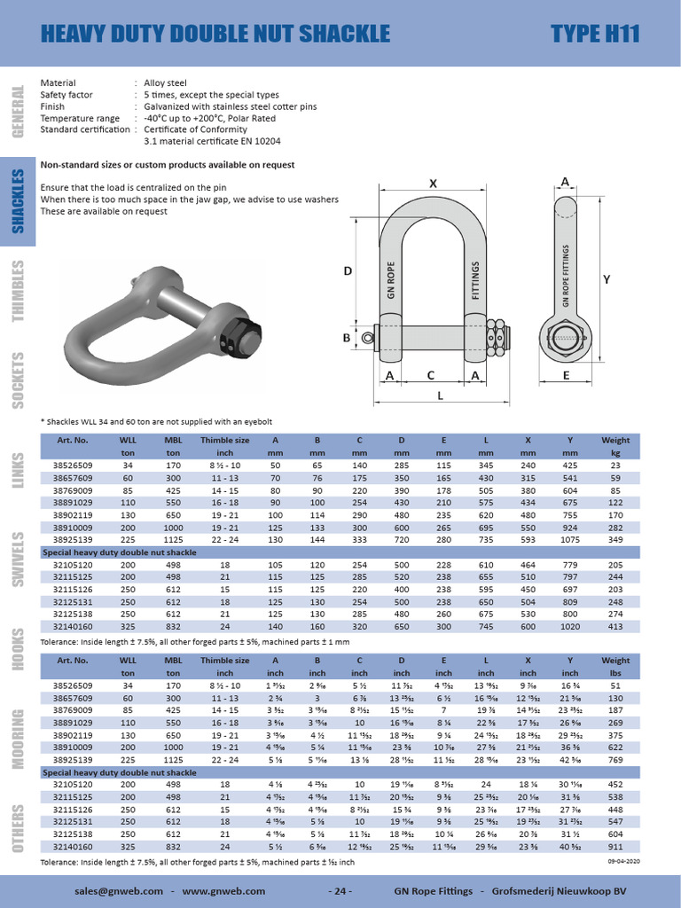 Manilhas Double Nut | PDF