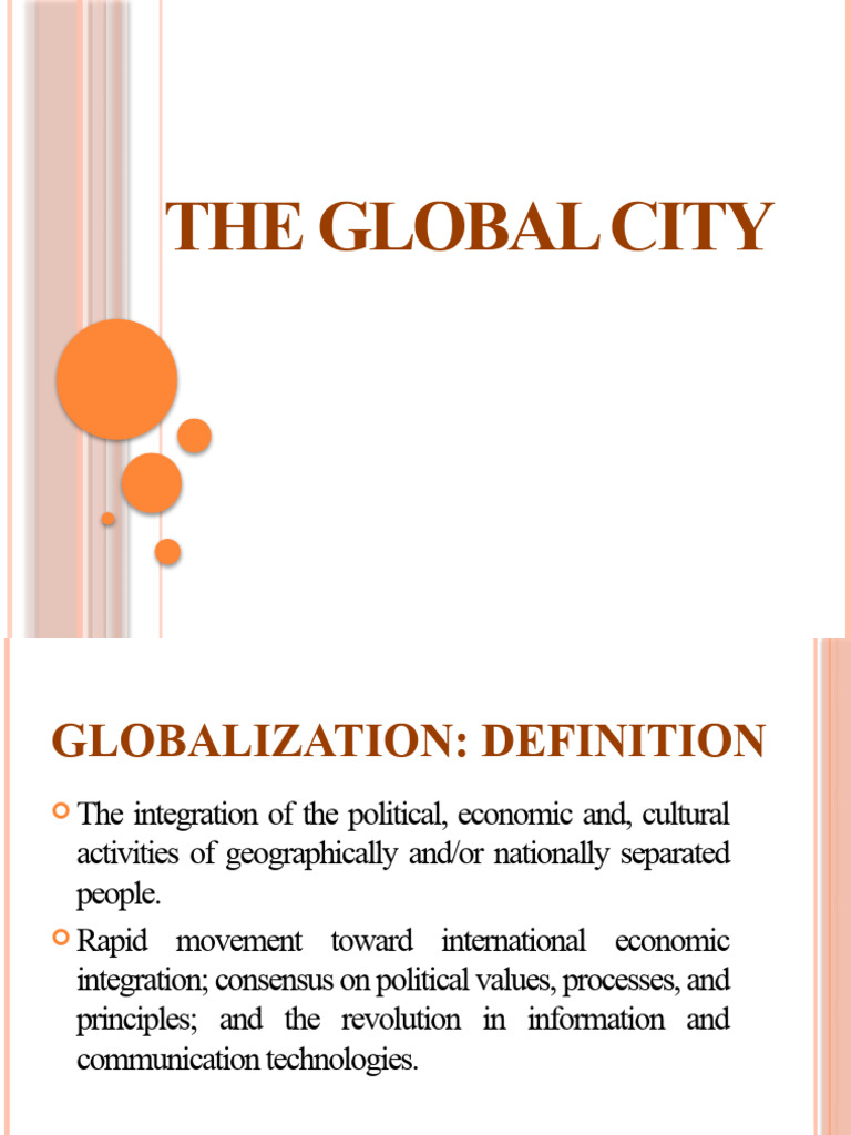 The Global City | PDF | Globalization | Space