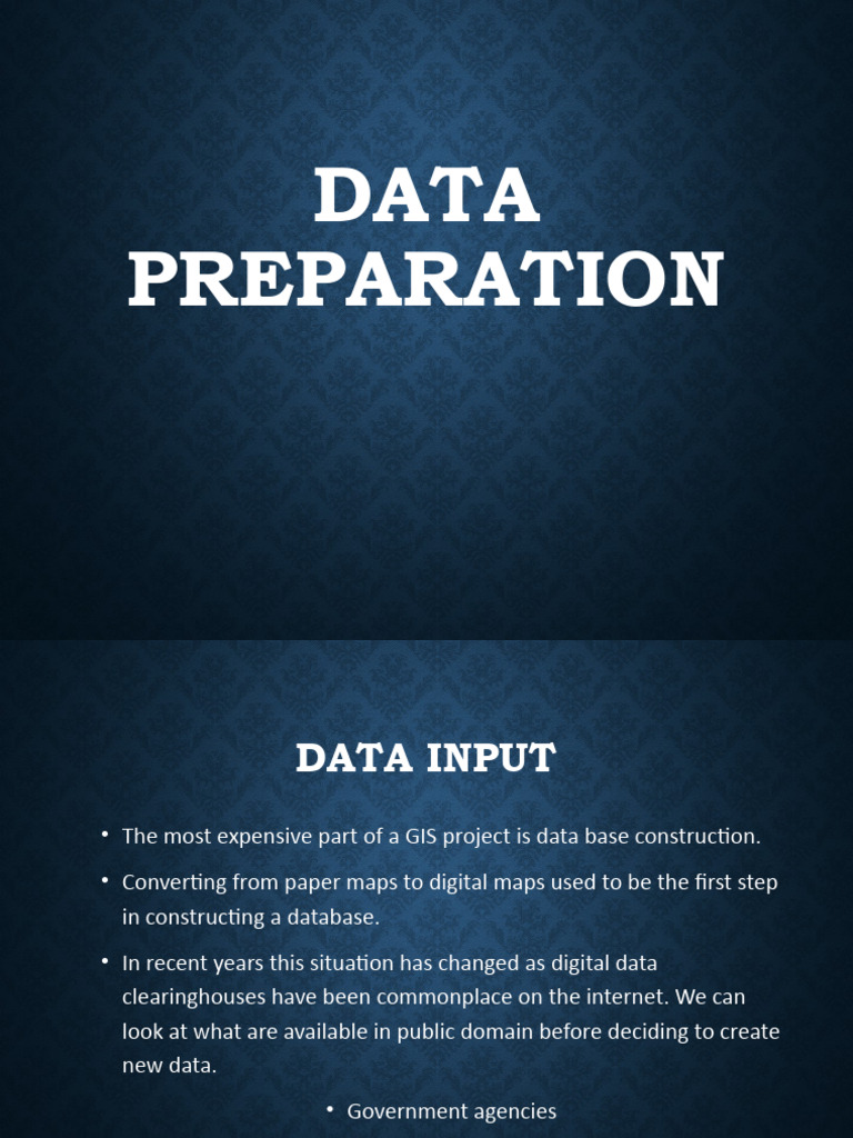 Data Preparation | PDF | Geographic Information System | Metadata