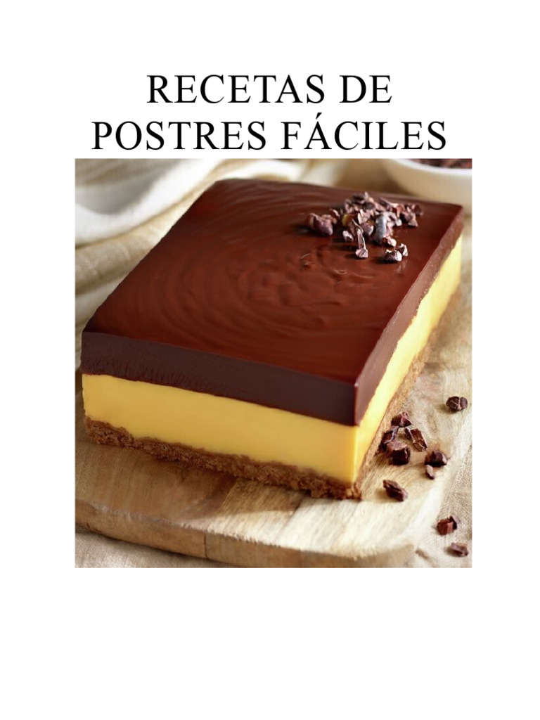Postres Faciles | PDF | Postres | Tarta de queso