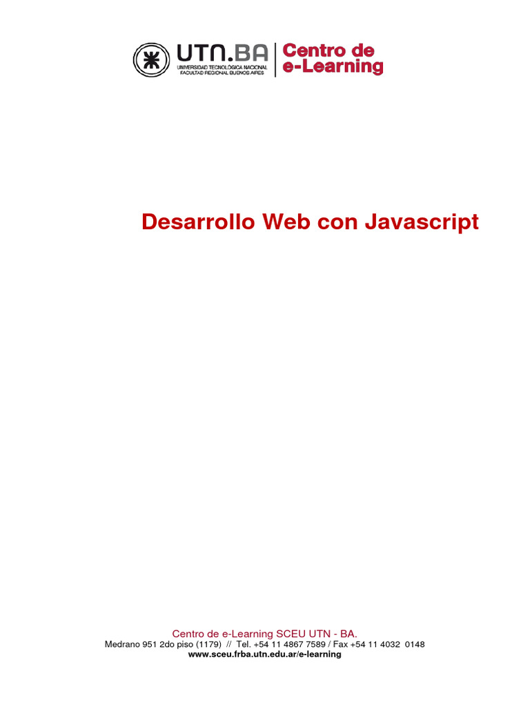Unidad4 Mod1 Javascript Pdf Modelo De Objeto De Documento Script Java 