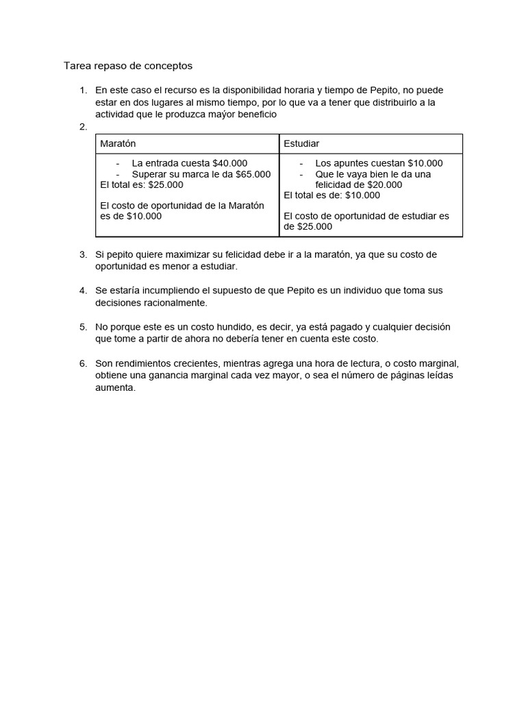 Tarea repaso de conceptos | PDF