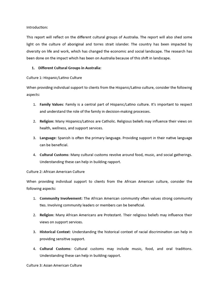 Research Report DIV001 | PDF | Indigenous Australians | Multiculturalism