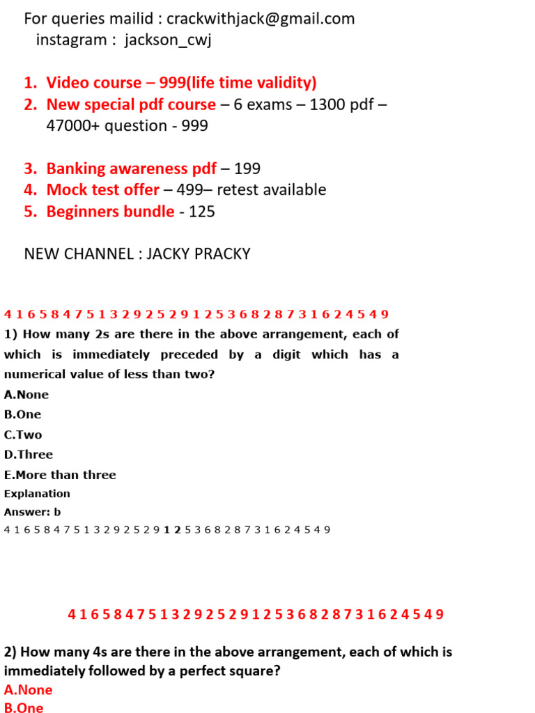 Number Series Pdf Elementary Mathematics Numbers